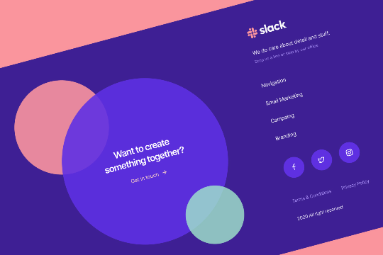 Footer Component - Webflow